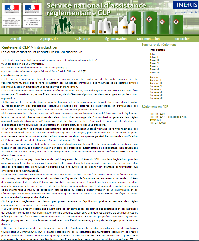 Veille et assistance réglementaire | Ineris